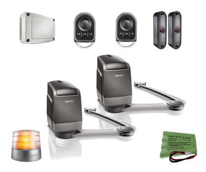 Axovia 3S io Comfort könyökkaros kapunyitó szett szárnyaskapukhoz | Somfy